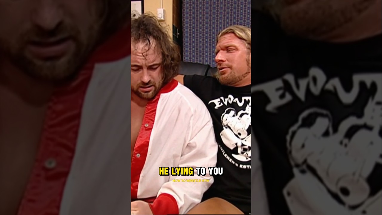 Triple H is Provoking Eugene About Chris Benoit #wwe #tripleh #eugene #chrisbenoit #wwehiac