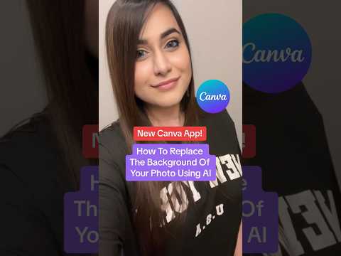 Brand New Canva App! How To Replace The Background Of Any Image Using Canva AI 🤖🙌🏻 #canvahacks