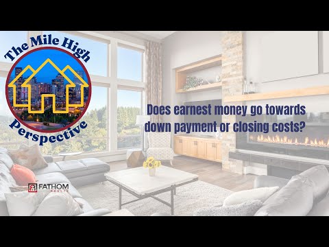 does earnest money go towards down payment or closing costs
