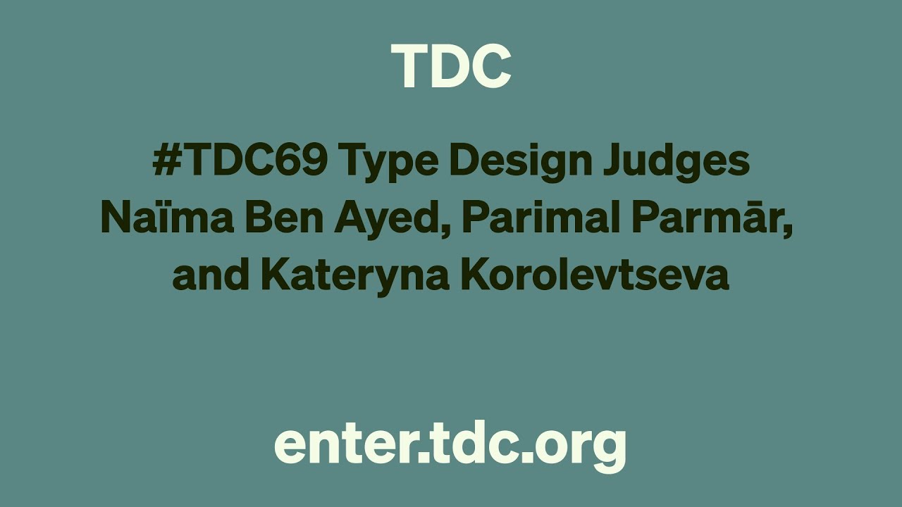 #TDC69 Type Design Judges Panel