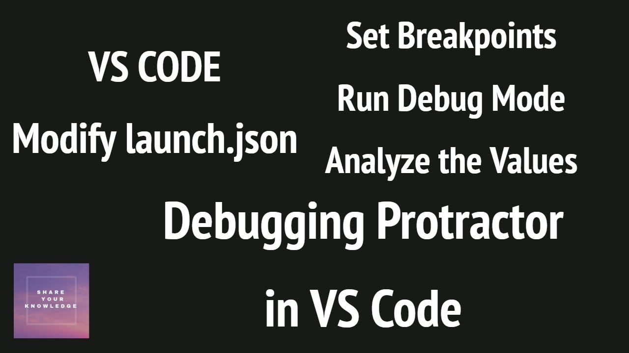 visual studio code protractor code debugging