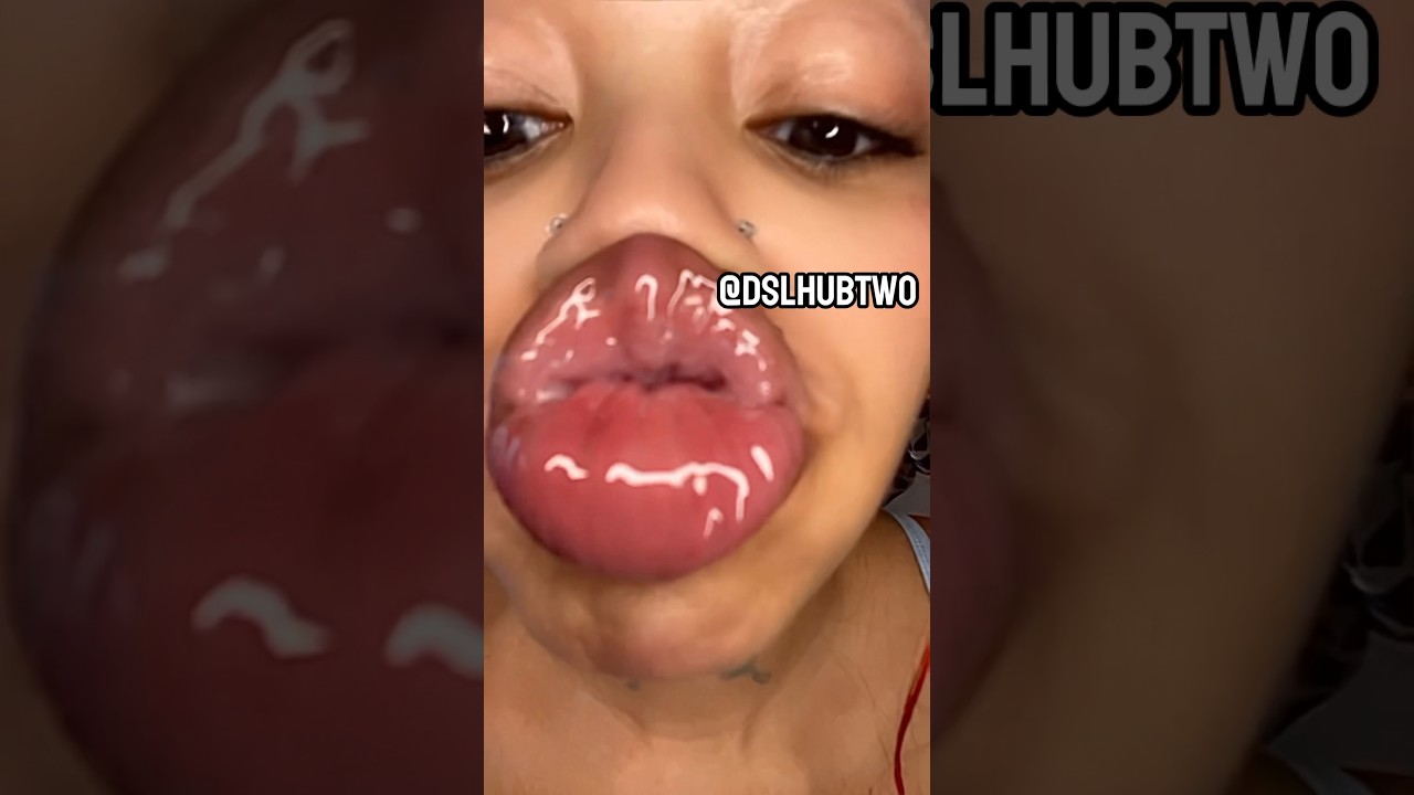 big glossy lips lightskin queen