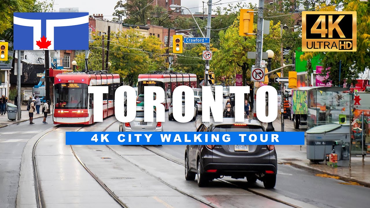 4K Toronto Walk | Bathurst & College Street to Yonge Street - Day Night Walking Tour [4K HDR 60fps]
