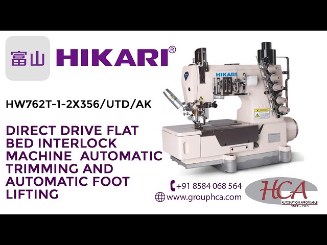 Hikari Industrial Sewing Machine - DY1412PS-ET(1/4') 12 needle flatbed ...