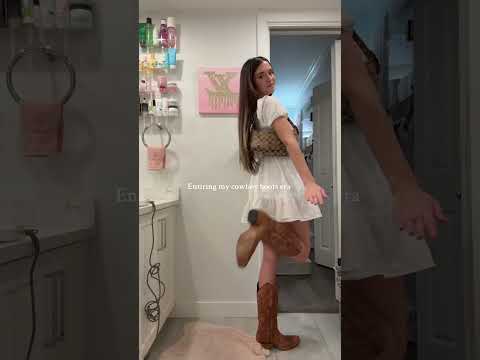 In my cowboy boots era #cowboyboots #fashion #ootd #outfit #whitedress