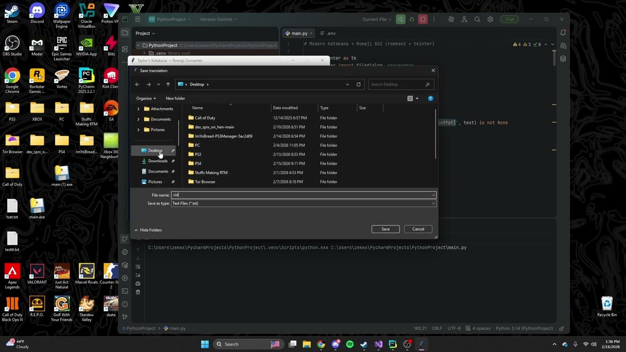 Katakana to Romaji Converter (Python)
