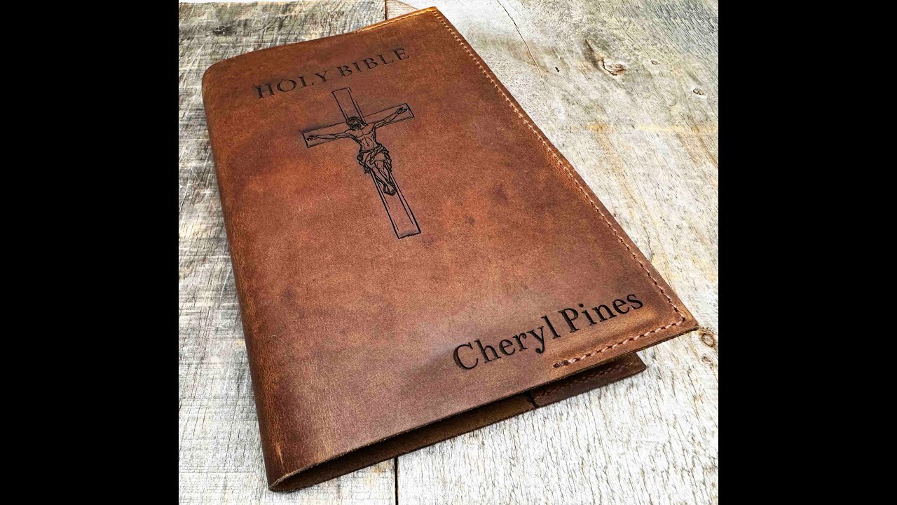 Custom Engraved Premium Leather Bible