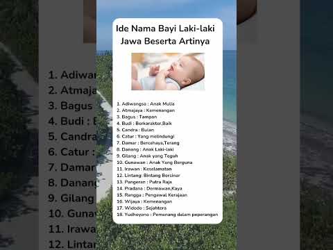 ide Nama Bayi Laki-laki Jawa #shortvideo #namabayilakilaki #idenamabayi