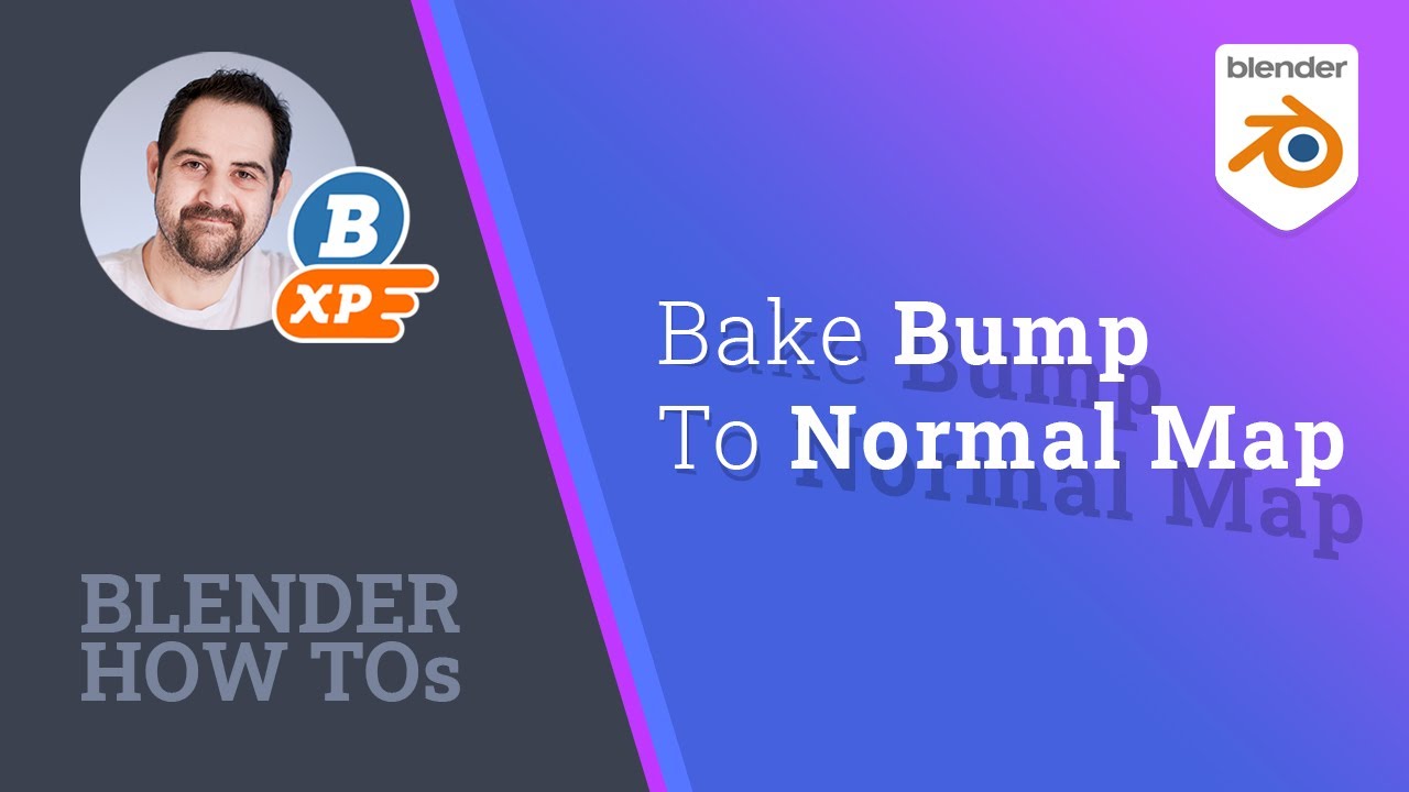 Blender Tutorial - HOW TOs - Bake Bump to Normal Map