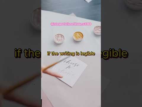 WHAT DOES IT MEAN TO SEE HAND WRITING IN A DREAM/SHORTS/İNTERPRETATİON OF DREAMS/#handwriting