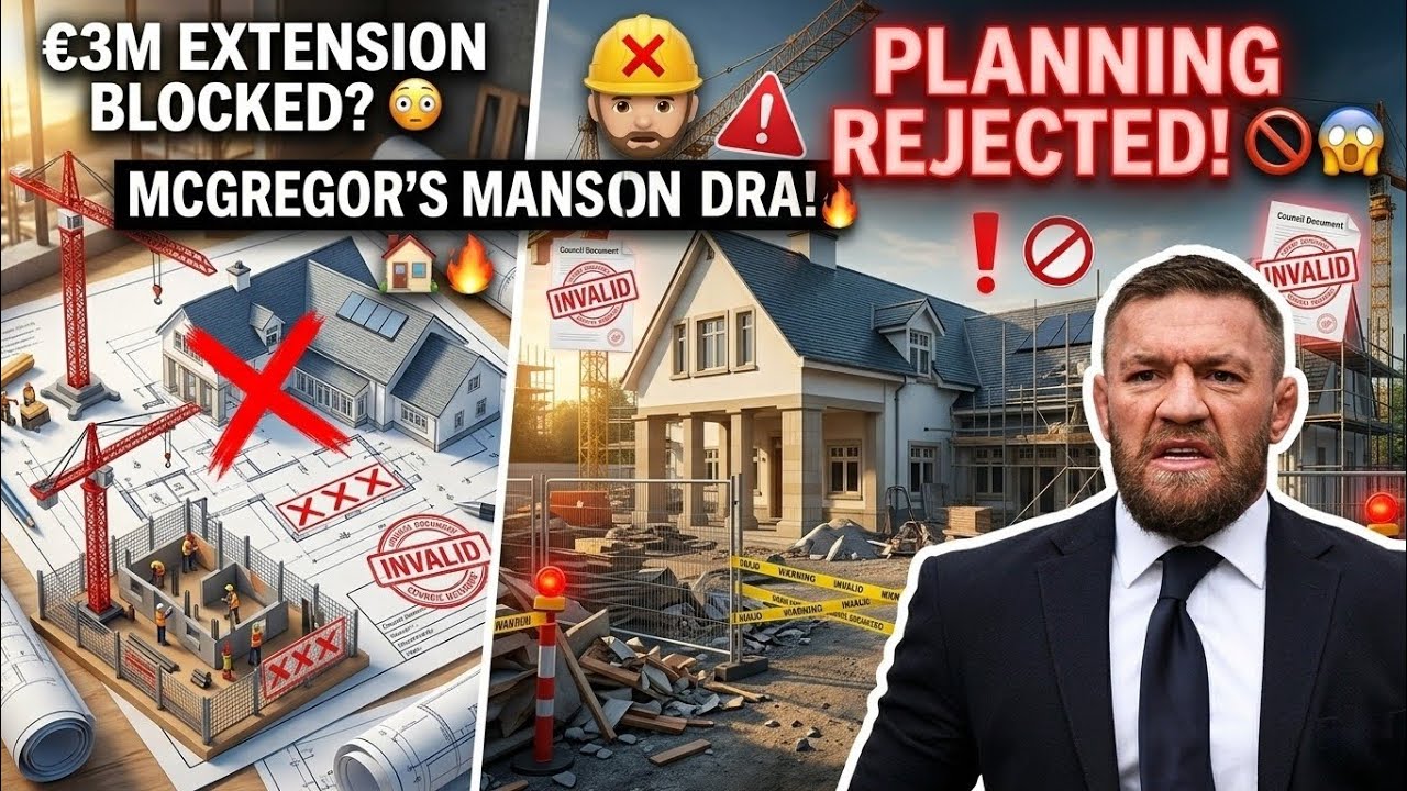 🏠 Conor McGregor’s €3M Mansion Extension REJECTED?! 😱🚫 Council Calls Plans ‘Misleading’ 🏡 #mcgregor 