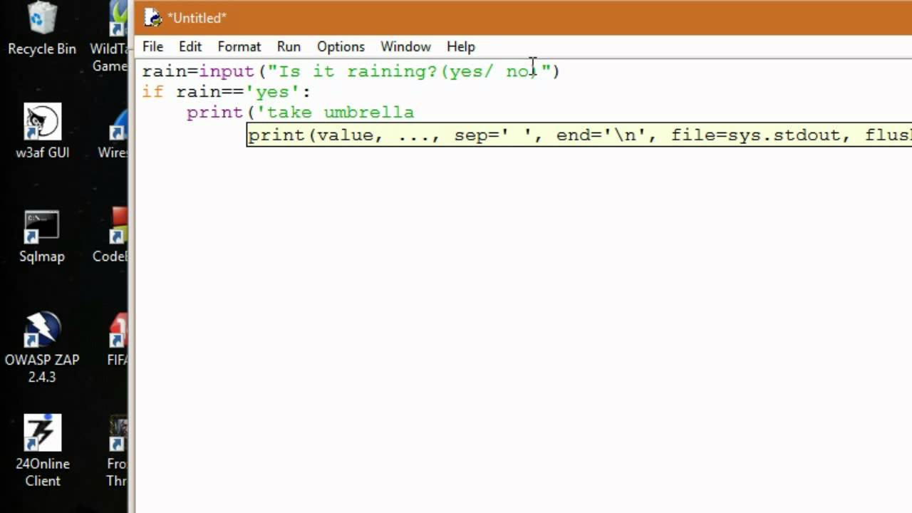 Python Tutorial 3: Branching statements if...elif...else