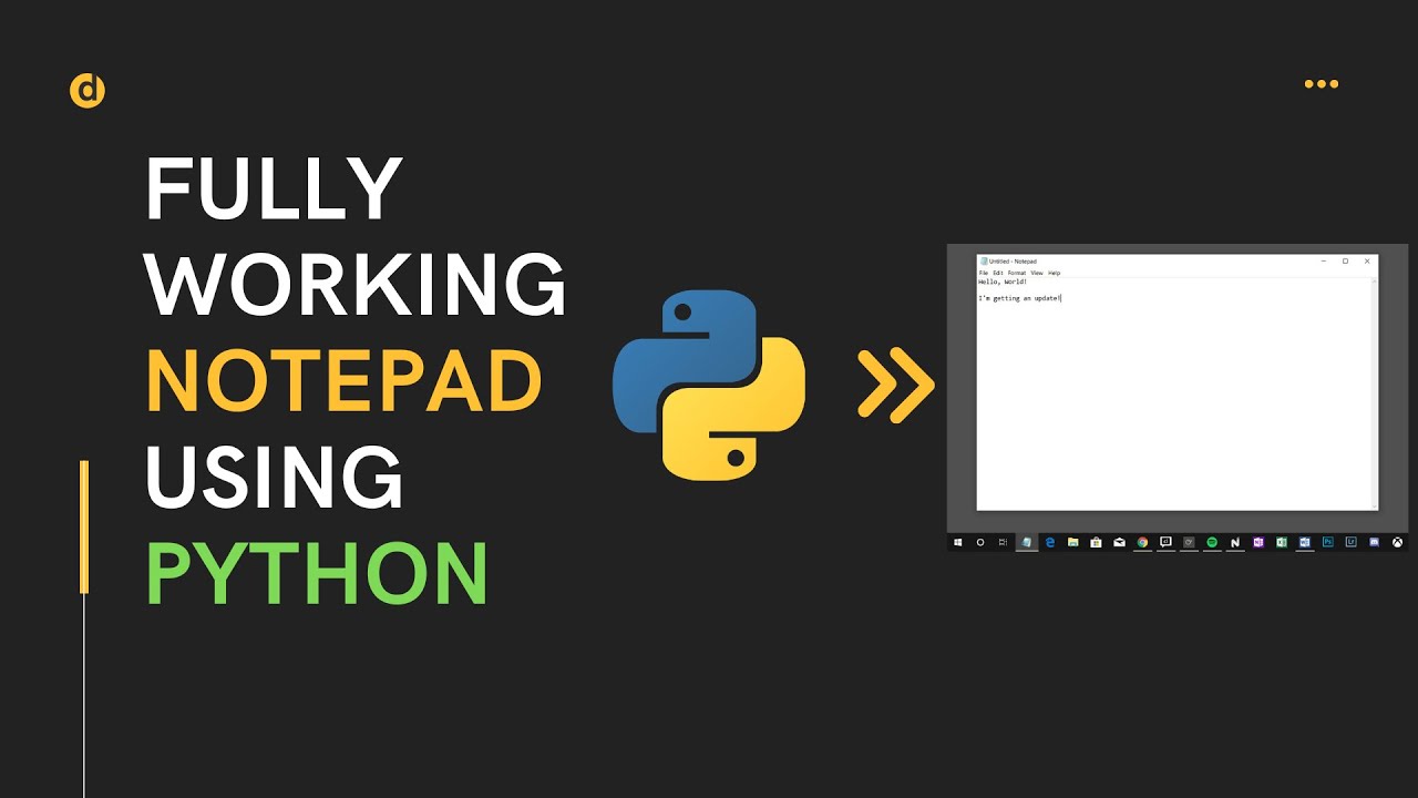 Fully Working Notepad Using Python | Notepad Using Python Tkinter Module