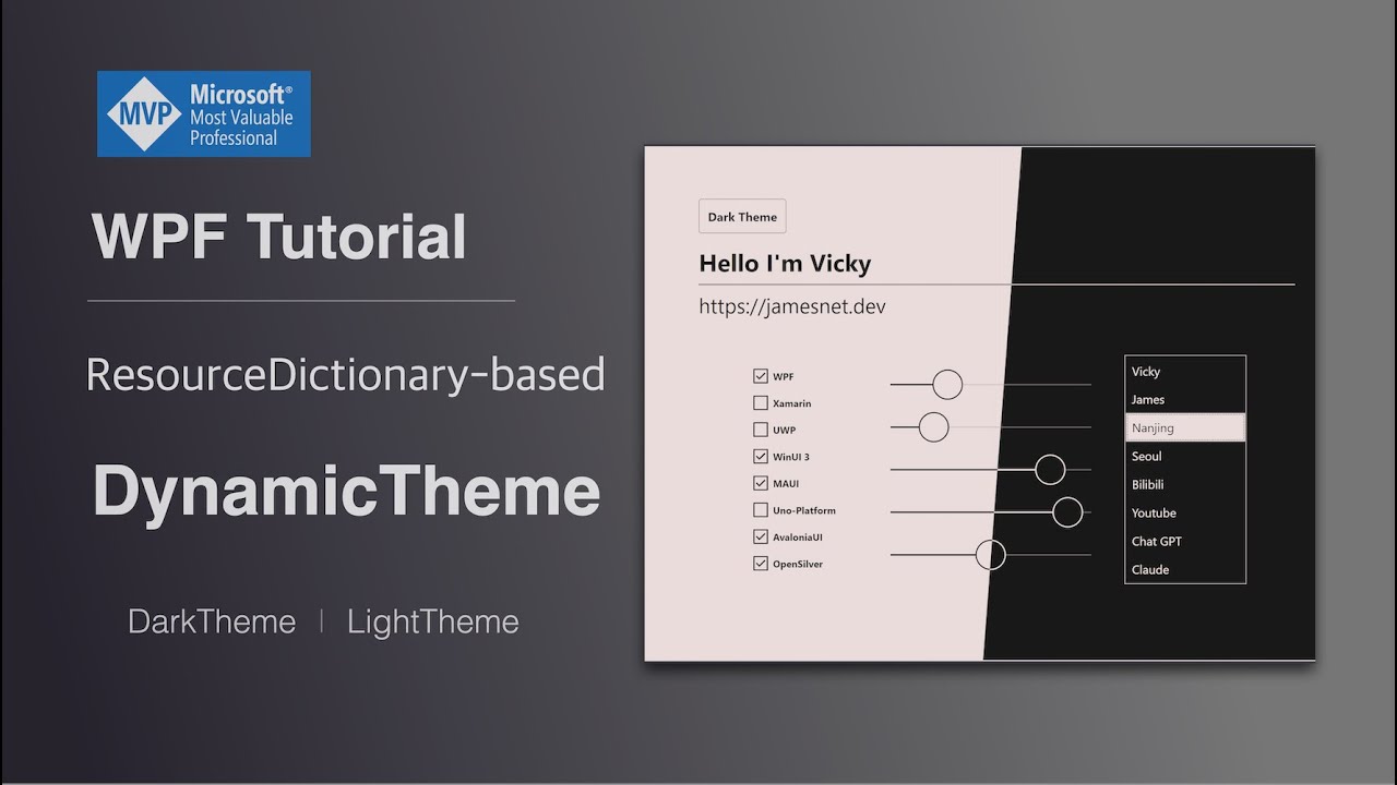 Architecting a ResourceDictionary-Based WPF Dynamic Theme Framework | WPF Tutorial