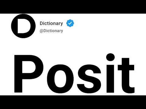 Posit Meaning In English
