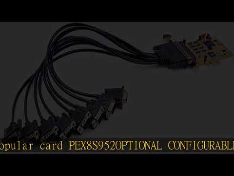 StarTech.com 8-Port PCI Express RS232 Serial Adapter Card - PCIe RS232 Serial Card - 16C1050 UART -