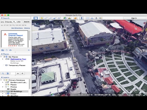 Google Earth Live Stream - Universal Orlando Resort, FL, USA