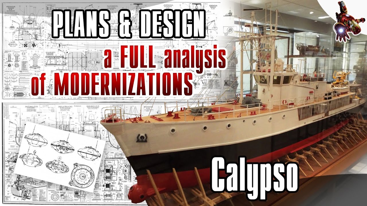 The Calypso ship PLANS, DESIGN & UPGRADES – Jacques Cousteau’s legendary research vessel
