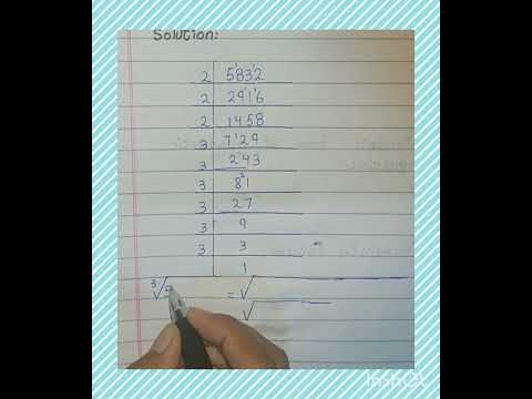 Find cube root of 5832
