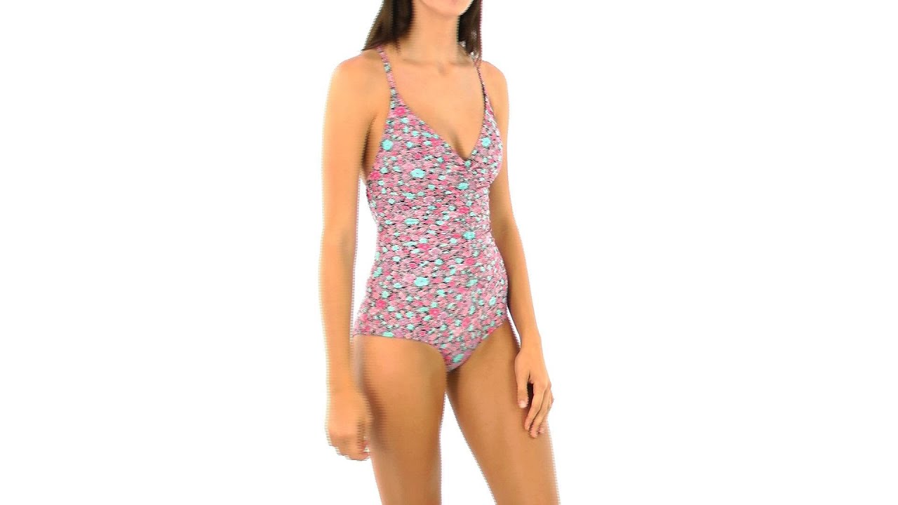 Roxy Shirred One Piece | SwimOutlet.com