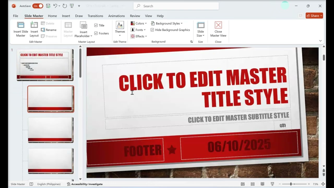 How to Create & Edit a PowerPoint Template (Edit All Slides with Master Slide)