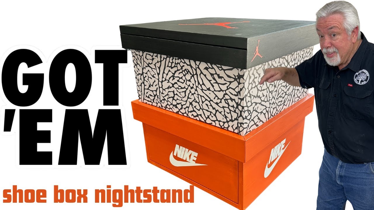 Nike Air Jordan Shoe Box Nightstand
