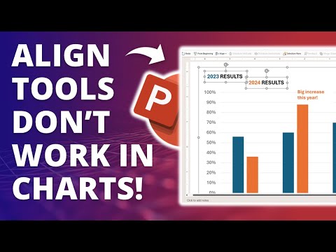 Align Tools Don't Work on Text Boxes in PowerPoint Charts! ???? [PPT TIPS]