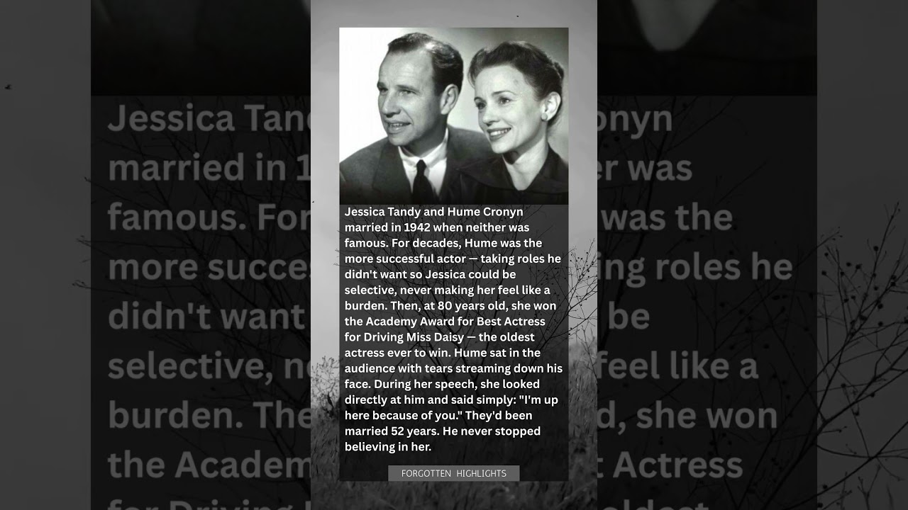 At 80 She Won the Oscar — She Looked at Her Husband and Said 'I'm Up Here Because of You