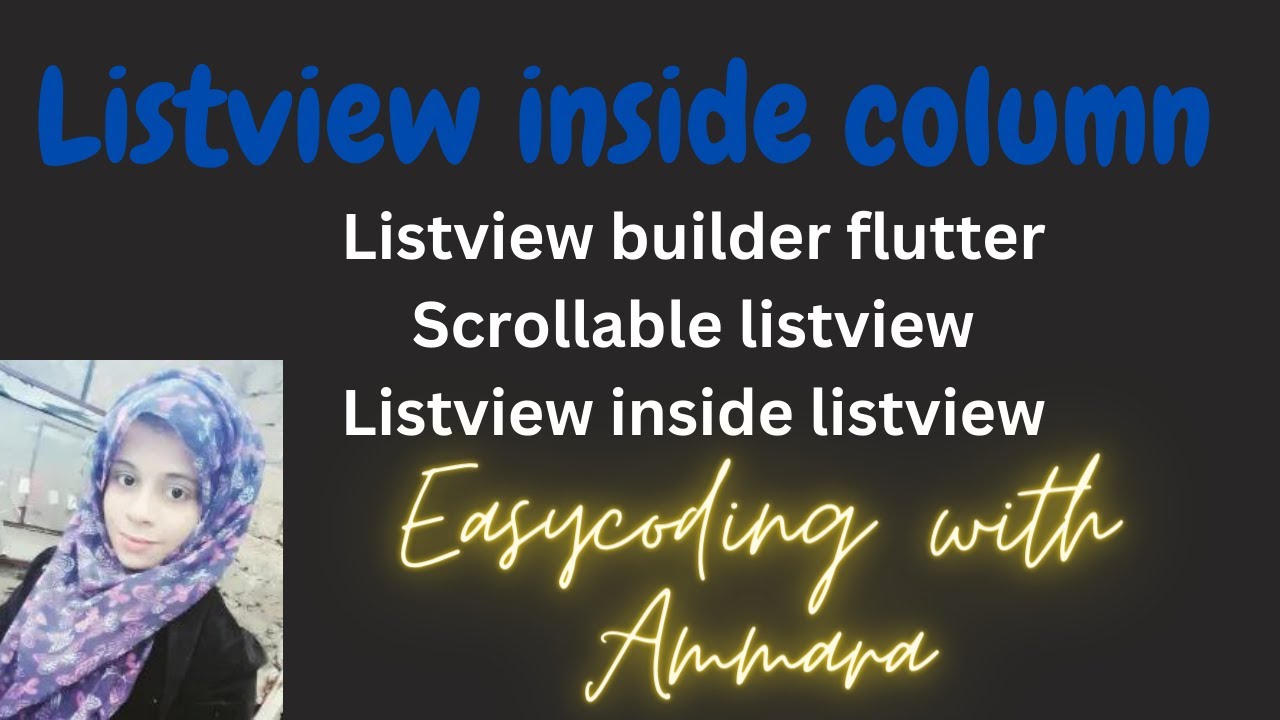 listview builder inside column | dynamic scrollable  listview | horizontal listview tutorial