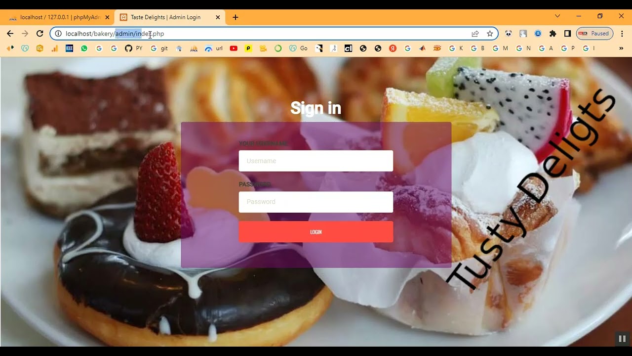 Online Bakery Shop System in PHP Application Projects