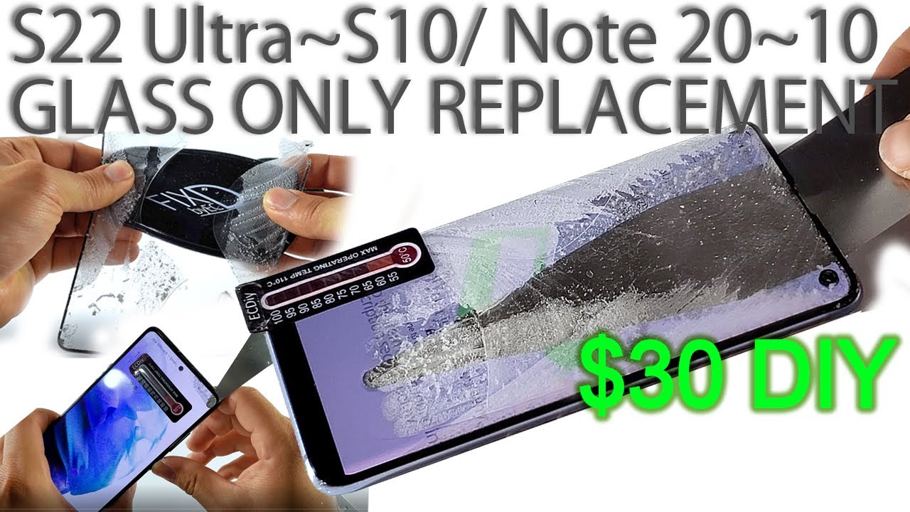 How to Replace Screen Glass Only on Galaxy S23/22/21/20/+/Ultra/Note Shown in 6 Mins/New DIY Method