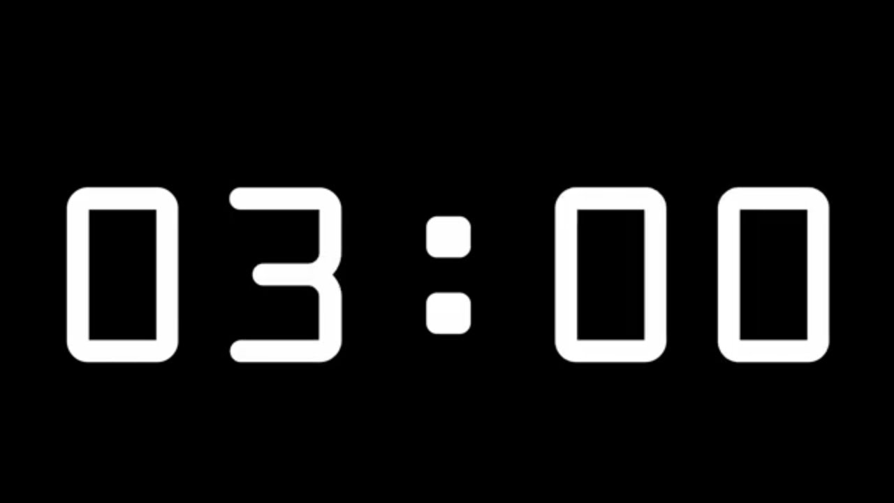 3 Minute Timer with Alarm (Count Up Stopwatch)