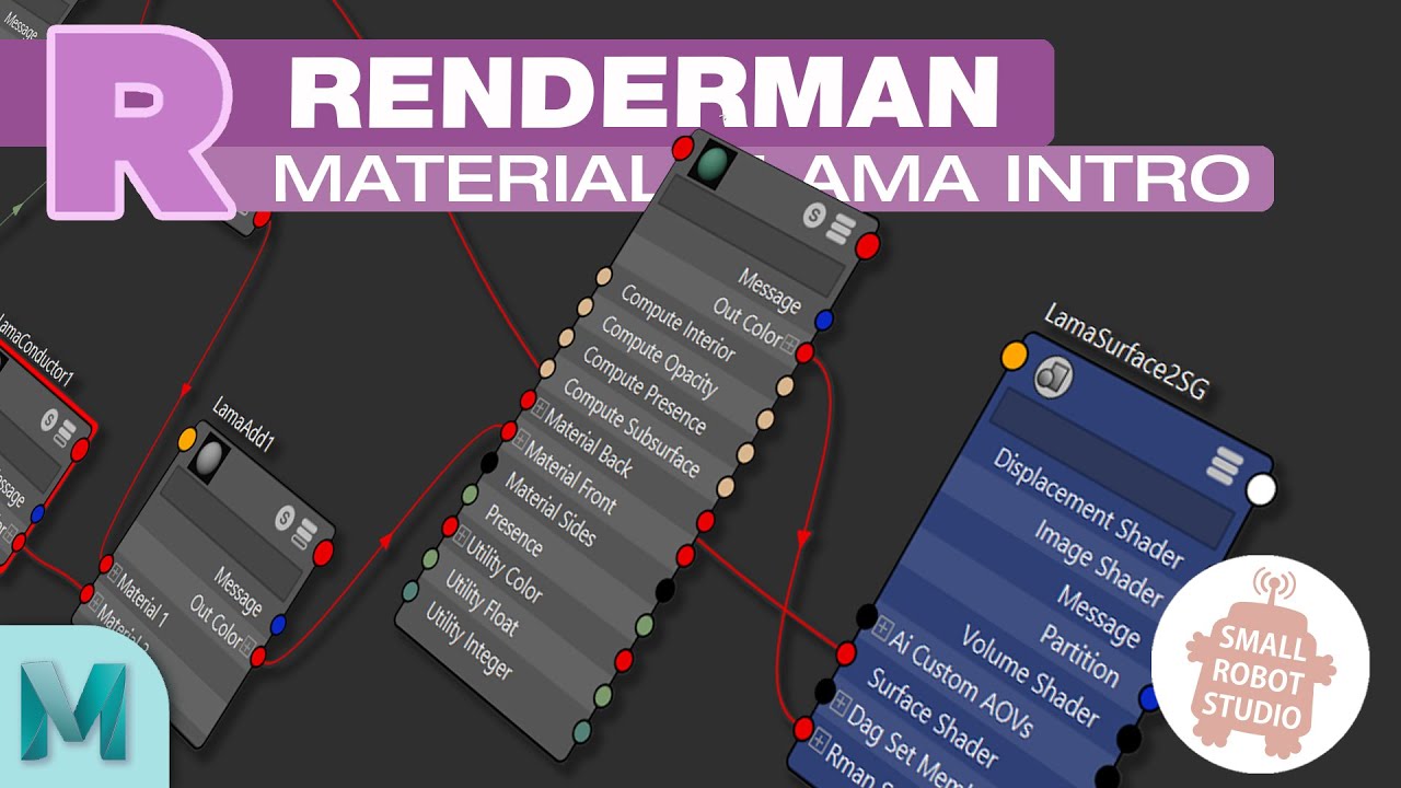 Renderman 24 MaterialX Lama Introduction Tutorial [Maya]