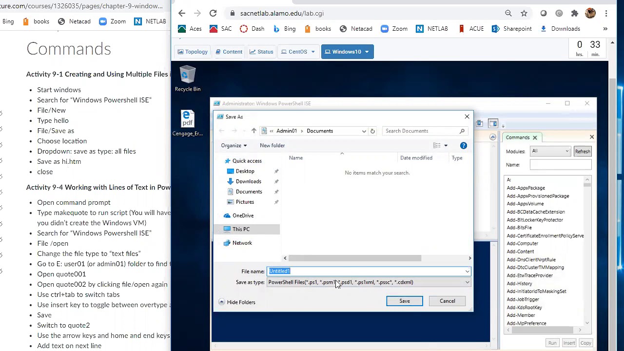 Creating and Using Multiple Files in PowerShell ISE