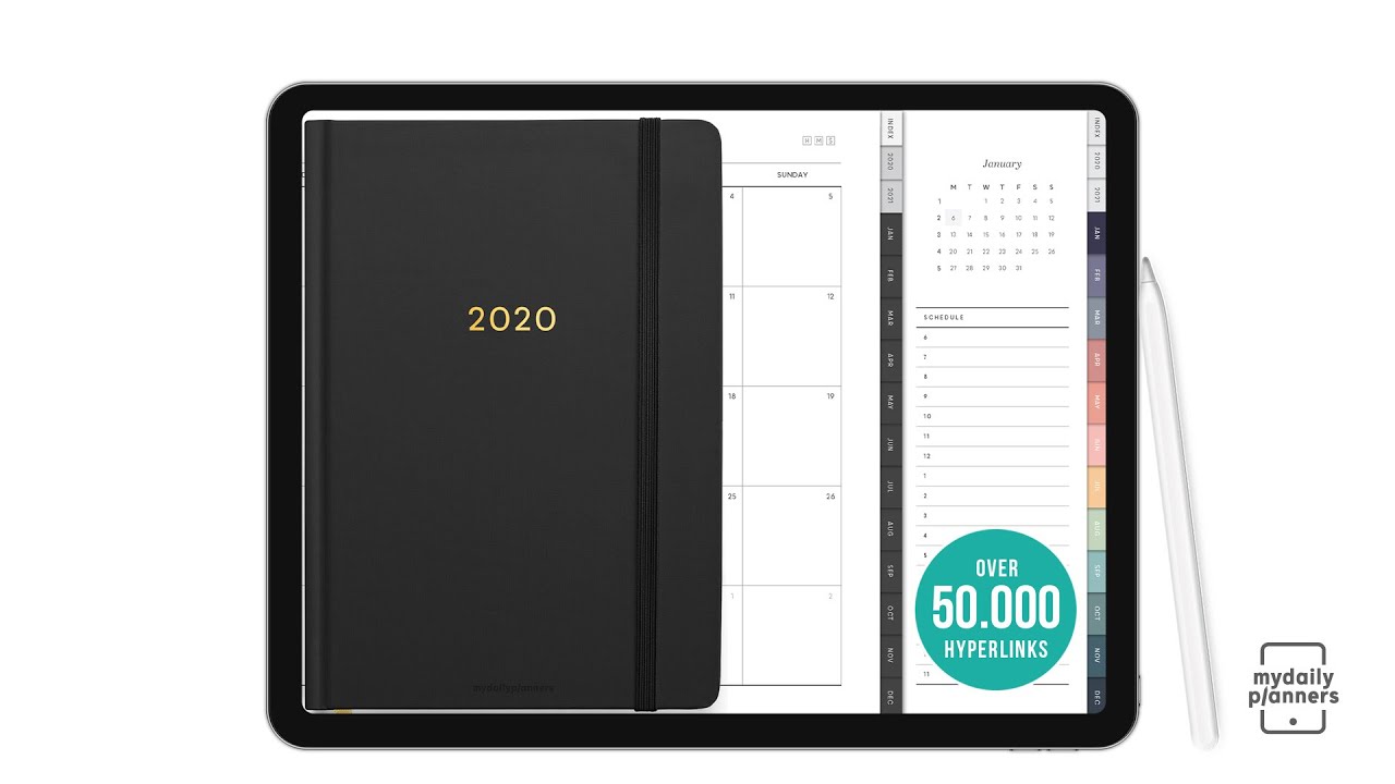 Digital Planner on Goodnotes using ipad pro | Hyperlinked pdf