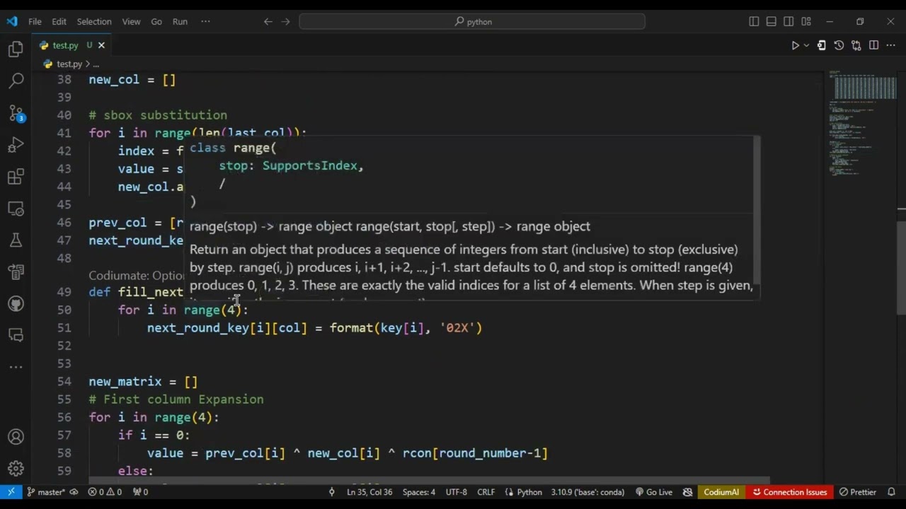 AES key Expansion Implementation In Python | Cryptography