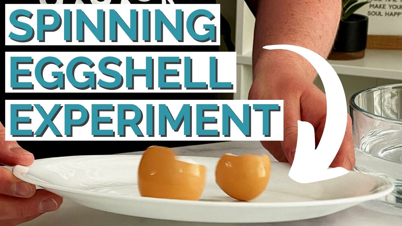 How To Make Eggshells Spin | Eggshell Spinning On A Plate | Eggshell Experiments For Kids