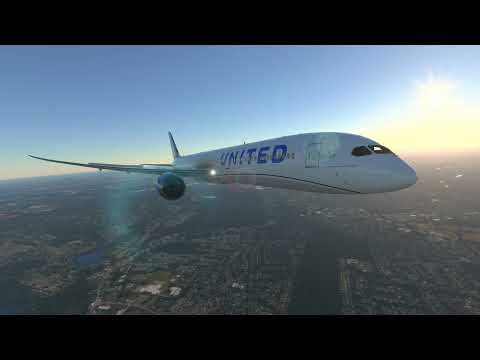 Microsoft Flight Simulator Tampa, FL to Newark, NJ Boeing 787 Dreamliner #msfs2020 #boeing #787 #4k