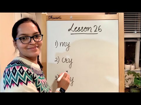 Lesson 26 Long Vowel sound of -i in words ending in -y| Homophones Hi and High| Simple sentences