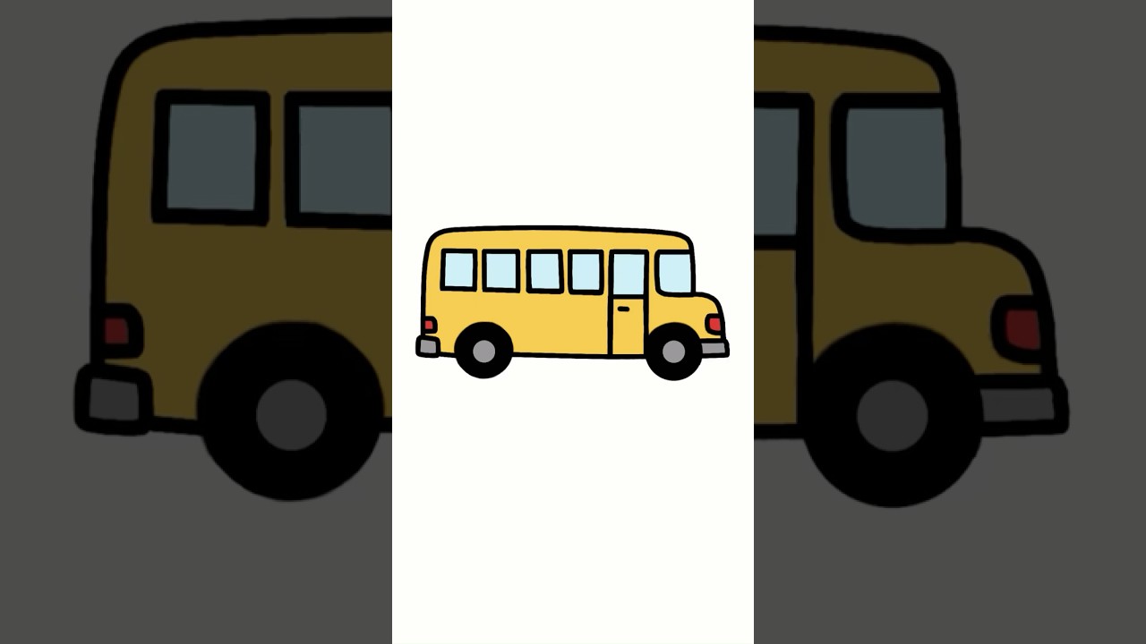 How to Draw a Cute School Bus | Step-by-Step Drawing Tutorial 🚌
