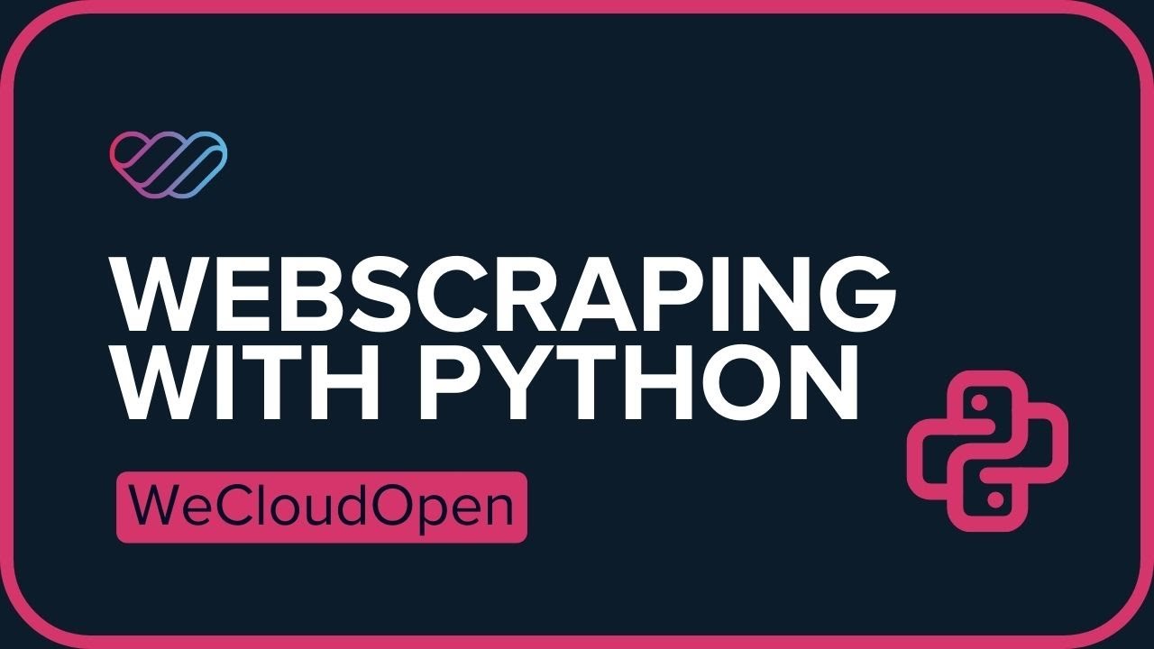 Web Scraping Financial Data with Python I WeCloudOpen Workshop