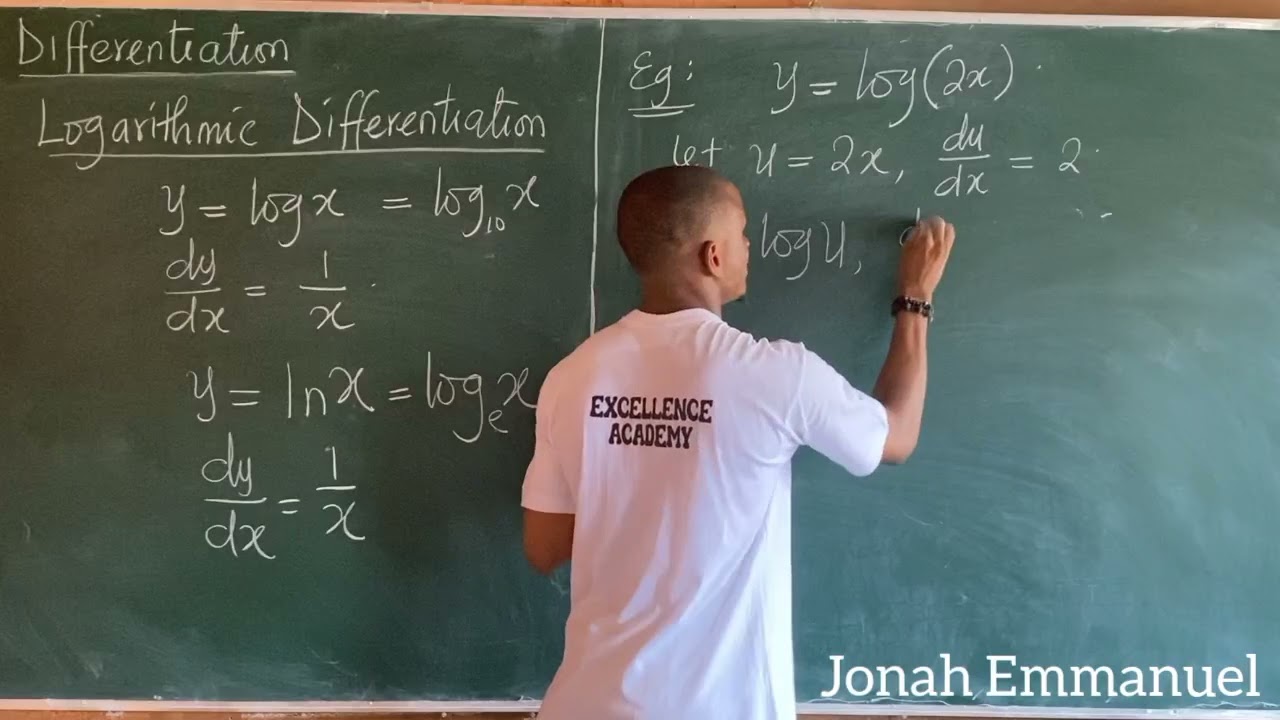 Logarithmic Function Differentiation: How to Differentiate Logarithmic Functions #excellenceacademy