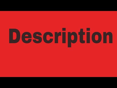 Description meaning in English, pronounciation, synonym & usage