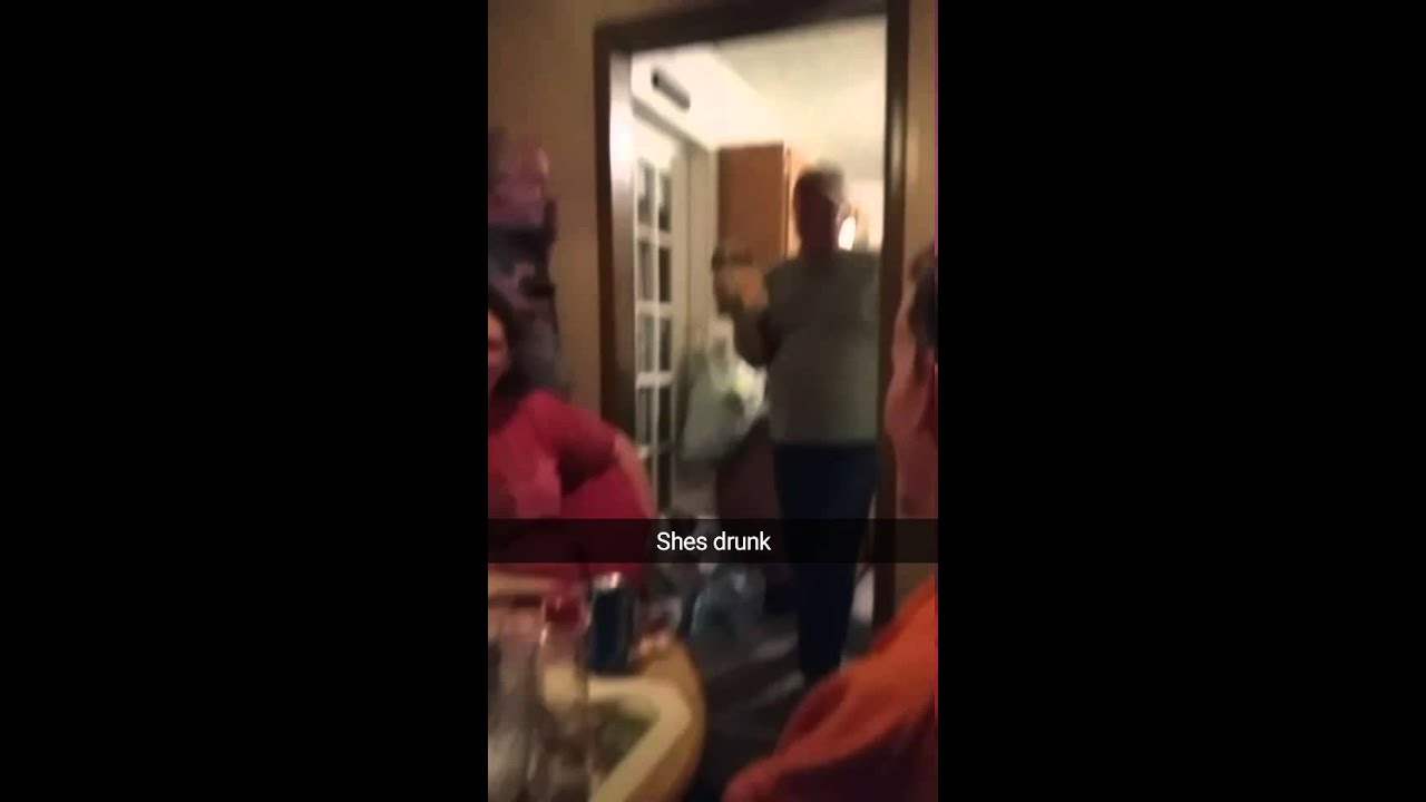 My aunt Pam is drunk