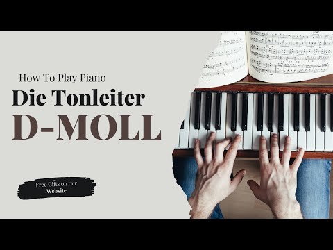 D-Moll Tonleiter Klavier (Piano)