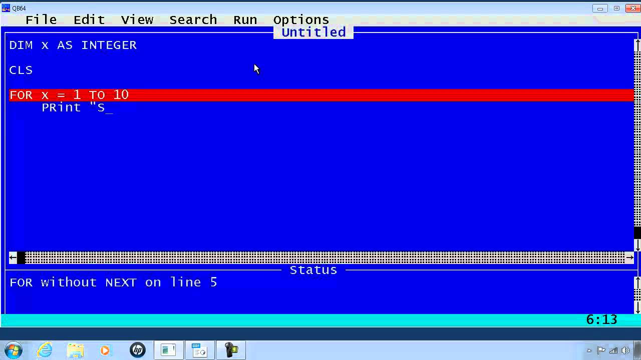 QBasic Tutorial 11 - For Loop - QB64