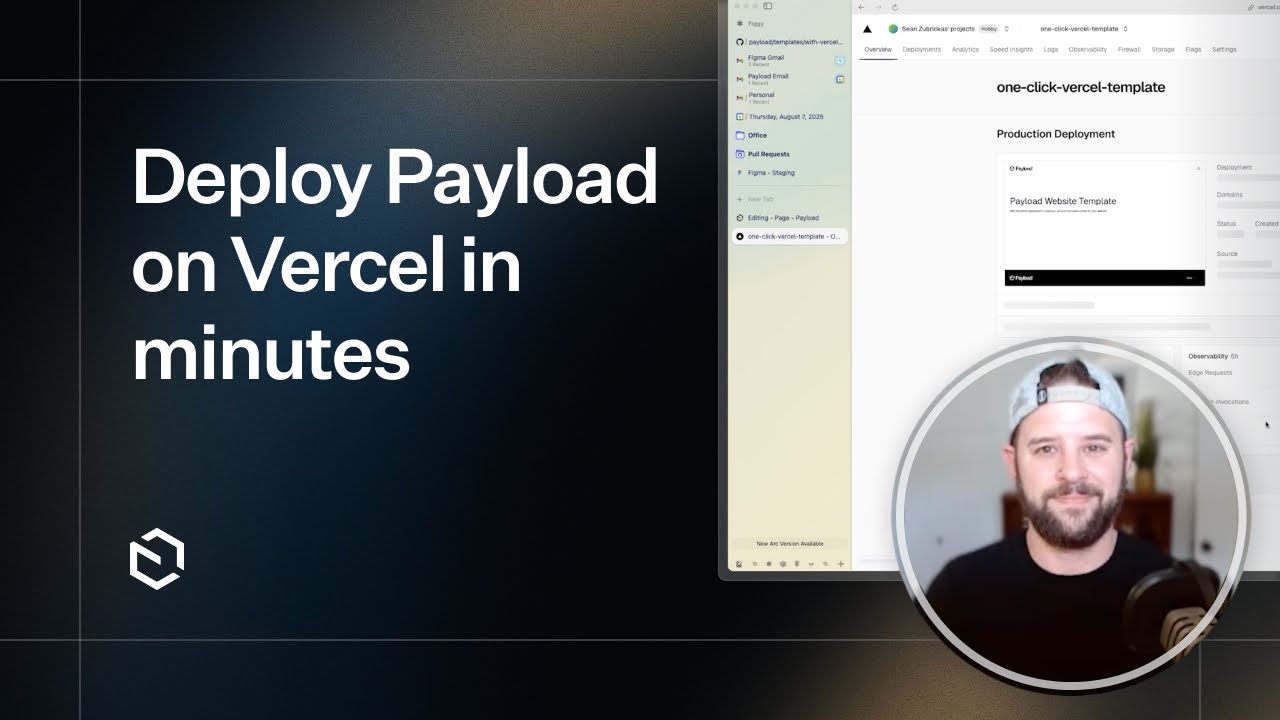 Deploy Payload on Vercel in minutes with our one click templates