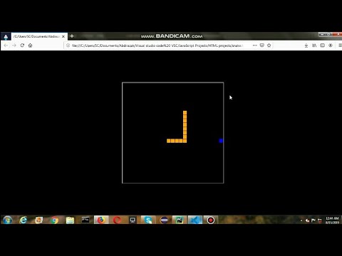 Simple Snake Game In HTML Using Visual Studio Code