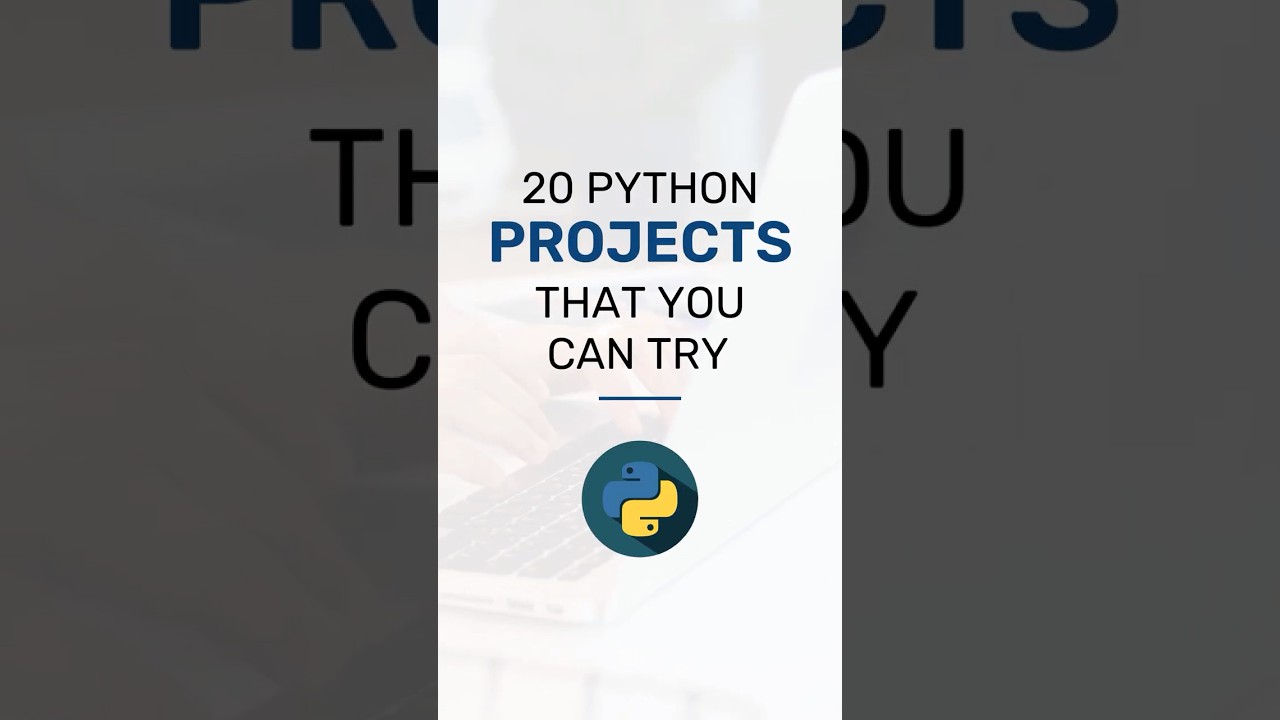 20 Python Project Ideas You Can Try - Beginner to Advanced 💻🔥 #coding #shorts