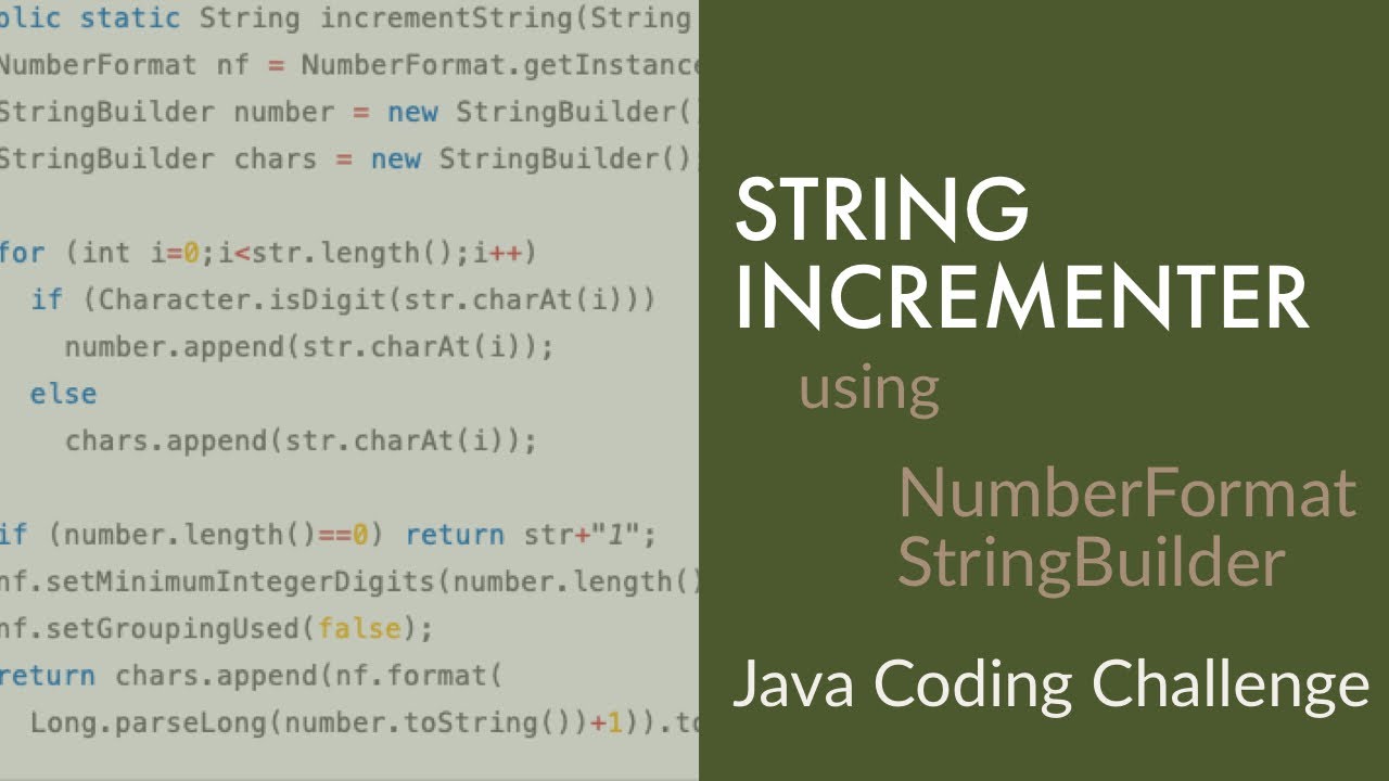 String Incrementer Java Coding Challenge | Edabit | How'd You Code That?